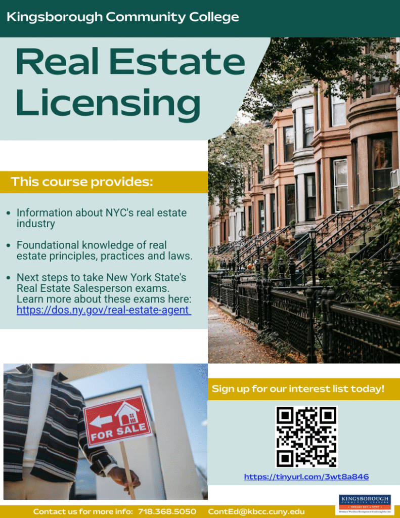 Real Estate Licensing Training Program - Workforce Development and ...